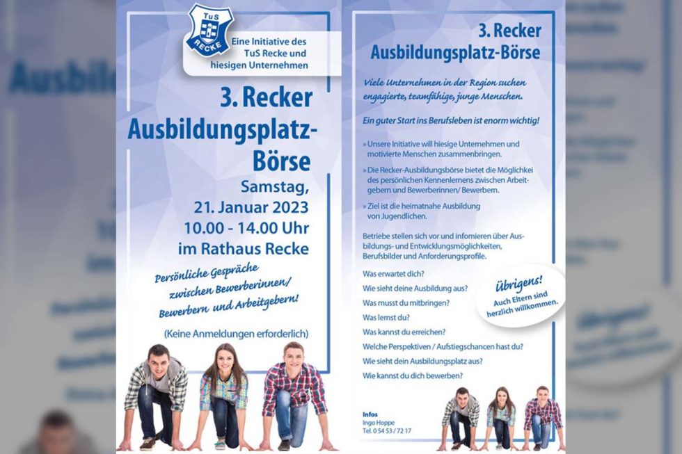3. Recker Ausbildungsplatz-Börse - Wirtschaftsinitiative Recke e.V.